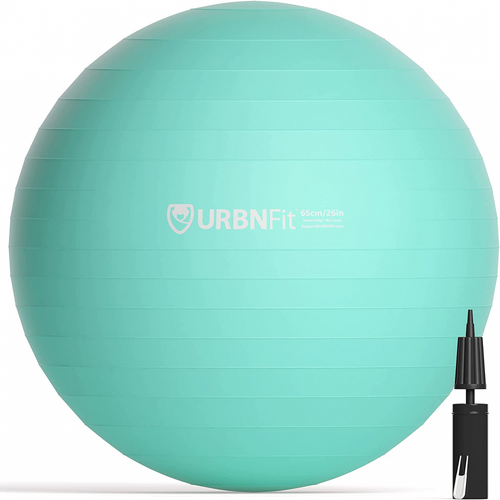 URBNFit Exercise Ball - Yoga for Workout Pregnancy Stability 26IN, Teal ...