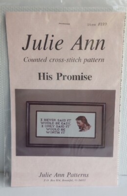 Julie Ann Cross Stitch Pattern His Promise | eBay