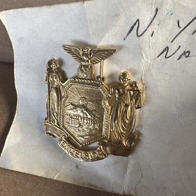State of New York National Guard Hat Badge Excelsior | eBay