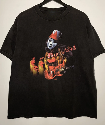 Vtg Buckethead Band Live In Concert Cotton Full Size Unisex Black Shirt ...