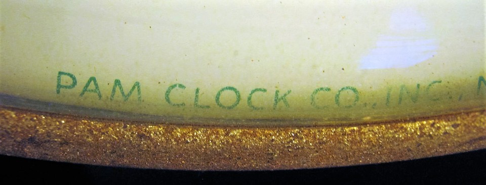 1961 PAM CLOCK CO. BUBBLE UP SODA USA NY LIGHT LAMP WALL ART ...