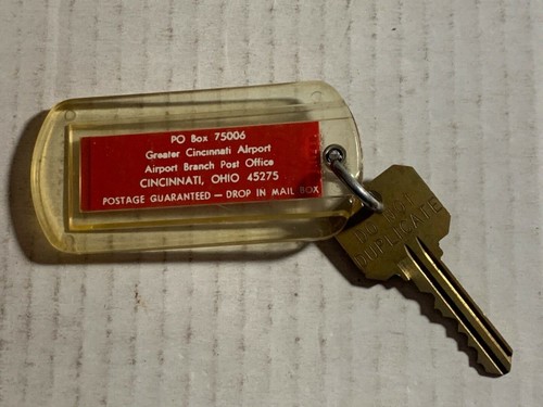 Cincinnati Airport Post Office Box Key Fob & Key Cincinnati Ohio #200 ...