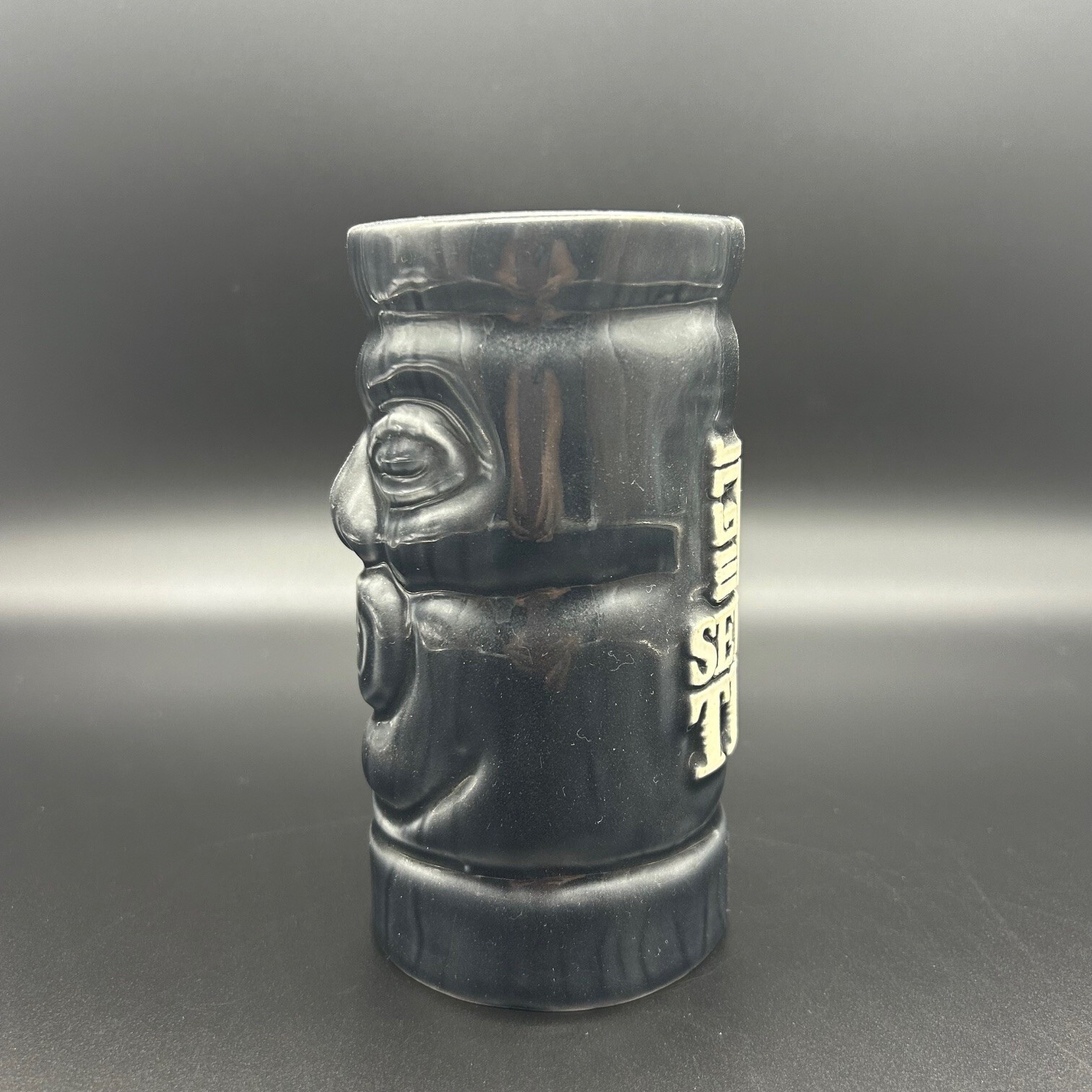 Seven Tiki Fijian Rum Coffee Mug Black Ceramic 2010 | eBay