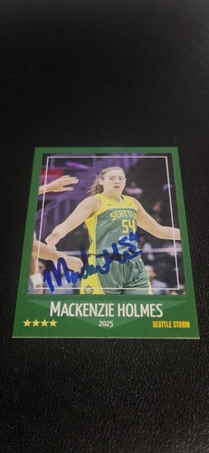 MACKENZIE HOLMES SIGNED AUTOGRAPHED 2025 SEATTLE STORM WNBA CARD #2 | eBay