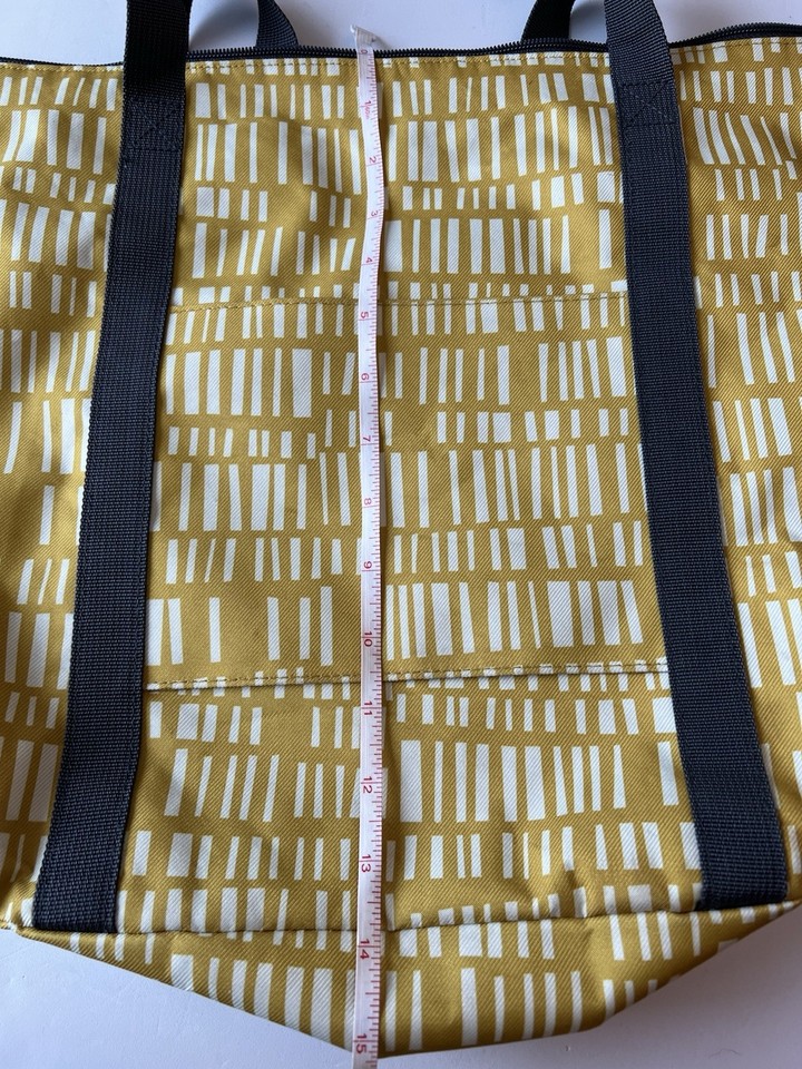 Lotta Jansdotter For Target Large Zip Top Travel Tote Bag Yellow Anni ...