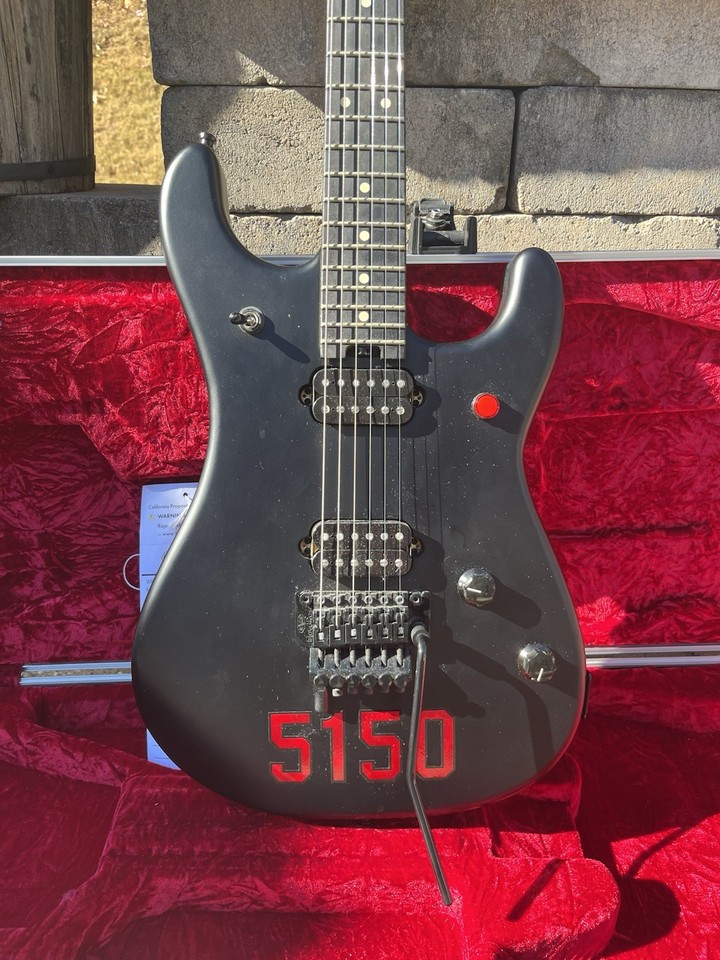 2021 Eddie Van Halen EVH Stealth Black Electric Guitar 5150 W Case | eBay