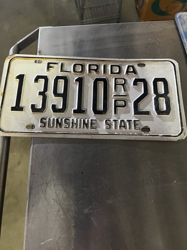 Black & White Old Florida License Plate | eBay