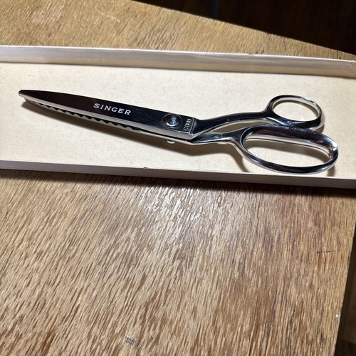Vintage Singer Pinking Zig Zag Shears C809 Scissors 9" Brazil Seams Hems | eBay