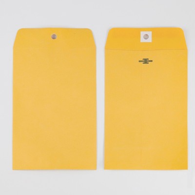 Yellow Kraft Paper Envelopes 6x9 Document Sealed 100 Count Shipping ...