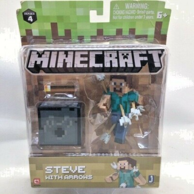 Mojang Mattel Minecraft Steve With Arrows Figure Set Series 4 | eBay