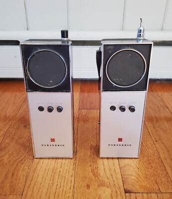 VINTAGE 1967 PANASONIC WALKIE-TALKIES MODEL # RJ-6 TESTED | eBay