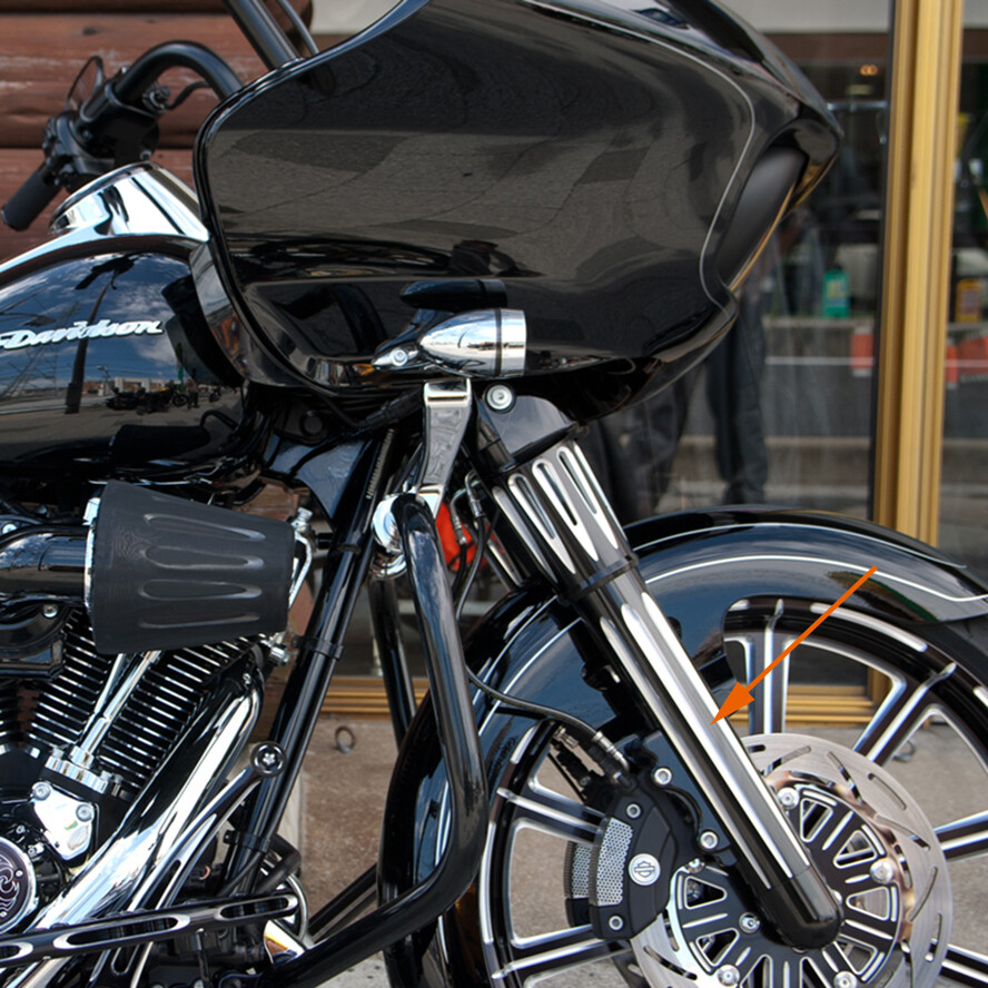 2014-UP Harley FLT Touring FLHX FLHR CNC Hollow Cut Fork Leg For Harley ...