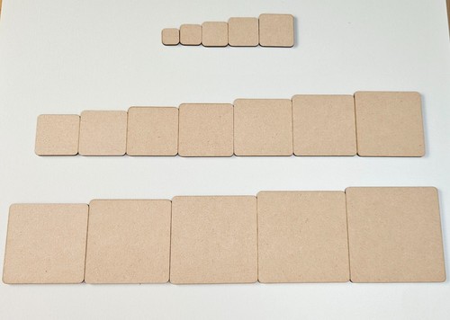 3mm MDF Square Crafting Art Shapes Bases | 2-10cm (20-100mm) | Square ...