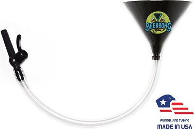 Large Beer Bong Funnel w/ Black Valve (2’ Long) Fun for Tailgating ...