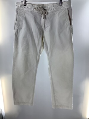 Dockers 32/32 white Capris with orange interior accents,draw string W ...