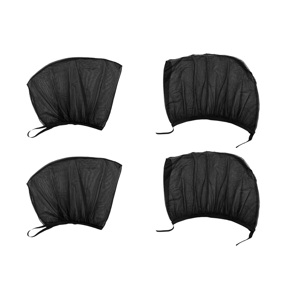 4x New Car Window Sun Shade Cover Mesh Shield UV Protection Nylon Mesh ...