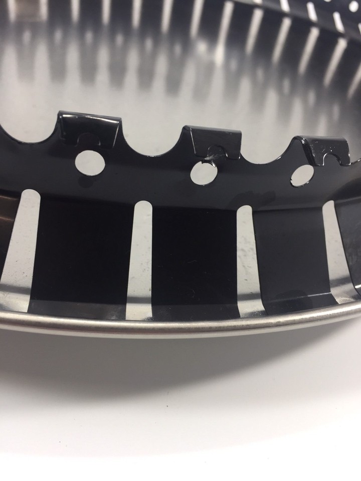 (Set/4) 16" Stainless Steel Racing Disk Full Moon Hubcaps Hot Rod Rat ...