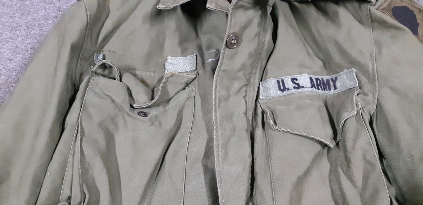 Vintage M1951 M51 USGI Sateen Cotton Field Jacket with liner Medium ...