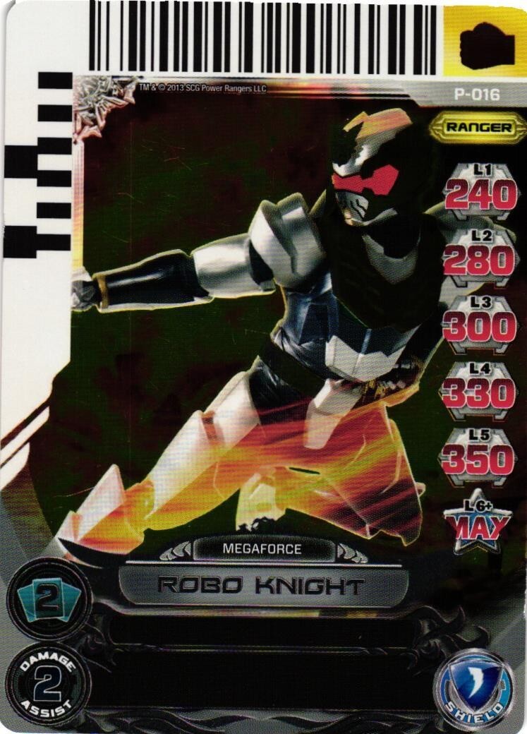 Cartas Power Rangers Megaforce Robo Cavaleiro Megazord