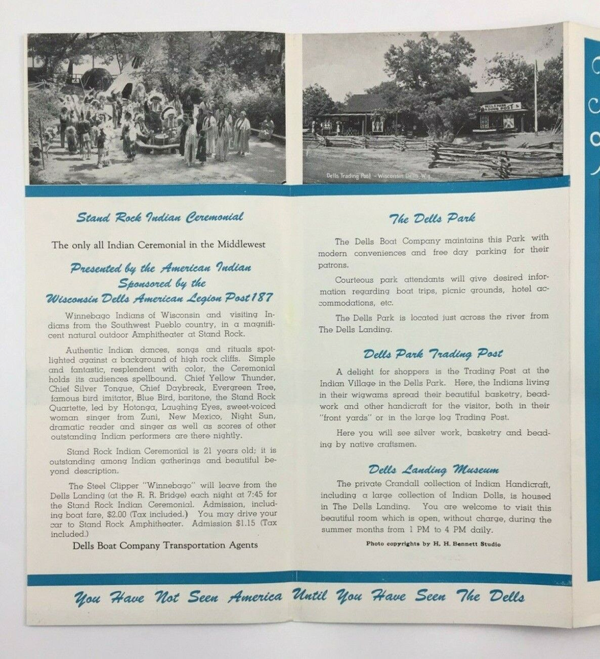 Wisconsin Dells Vintage Travel Brochure Dells Boat Company 1940s | eBay