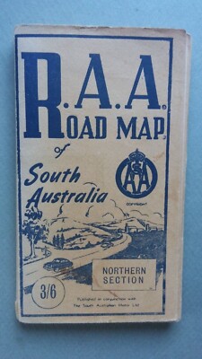 RAA South Australia Northern Section Vintage Road Map #BB2 | eBay