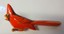 Vtg Hand Painted Wood Carved Red Cardinal Bird Pin Brooch | eBay