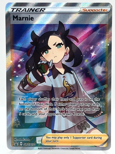 Marnie SWSH121 Black Star Promo Holo Full Art Pokemon TCG Card NM/M | eBay