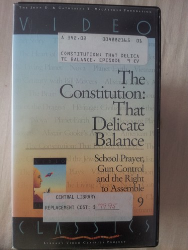 The Constitution: That Delicate Balance (7 of 13 Episodes) VHS RARE ...