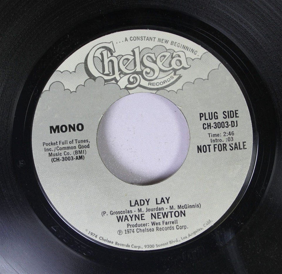 Pop Promo 45 Wayne Newton - Lady Lay / Lady Lay On Chelsea | eBay
