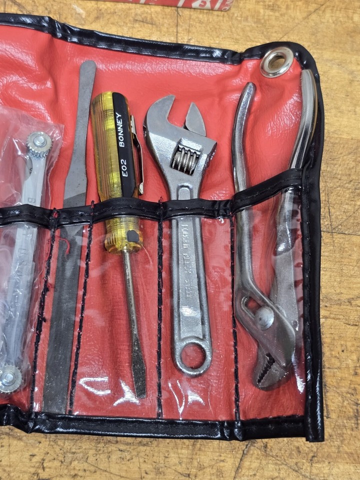 Vintage Bonney Tool Ignition Set Wrenches Pliers 4" Utica Adjustable ...