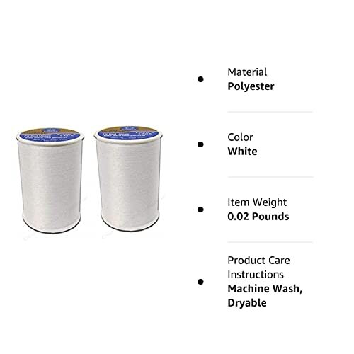 All Purpose Thread 400 Yards White One Spool of Yarn 2 Pack | eBay
