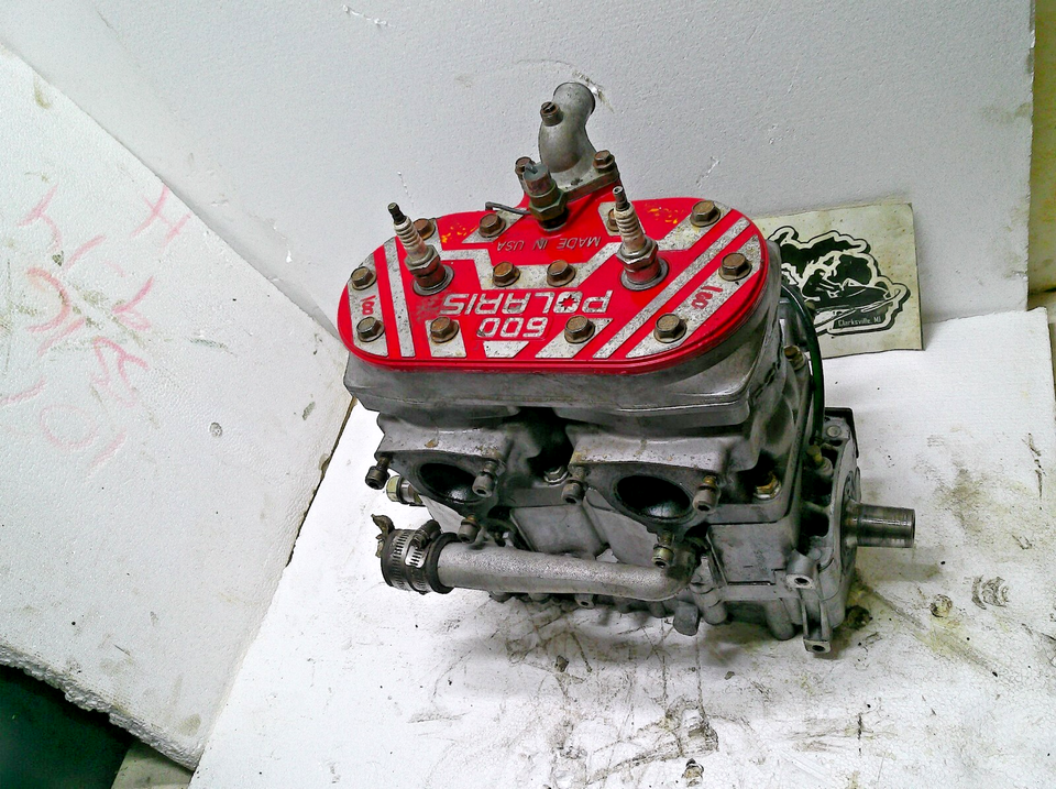 1998 1999 Polaris XC 600 Snowmobile Engine Motor 100/100 psi Runs Good ...
