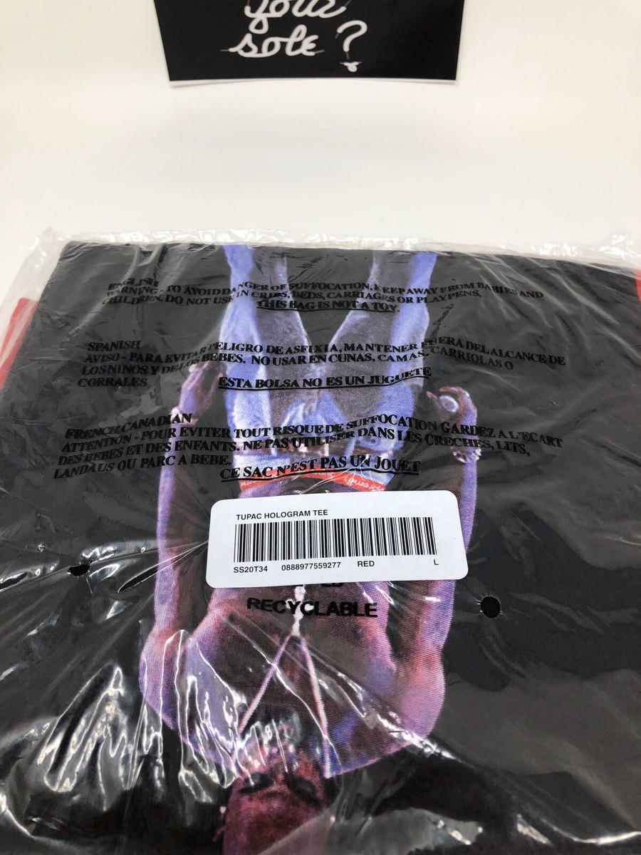 Supreme Tupac Hologram Tee Tshirt Large L Red New DS SS20 | eBay Supreme Tupac Hologram Tee Tshirt Large L Red New DS SS20 | eBay