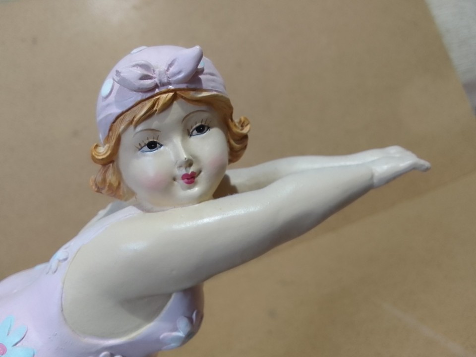 Bathing lady ornament, novelty item, "Candy Rose lady" | eBay UK