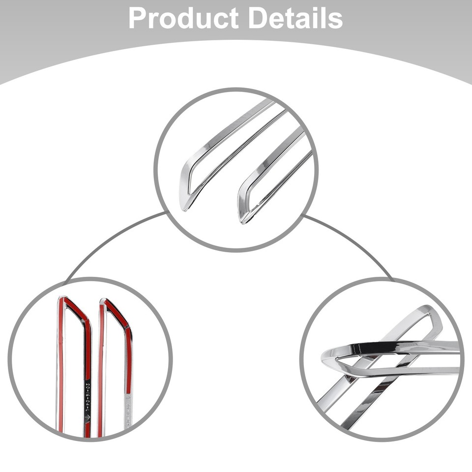 Fog Light Frame Scratch Protection Simple Installation Accessory Chrome ...