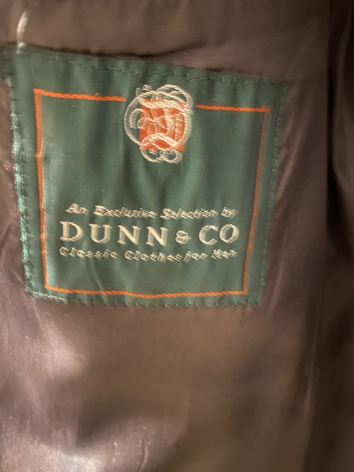 Dunn & Co Vintage Overcoat Size 38R Grey | eBay UK