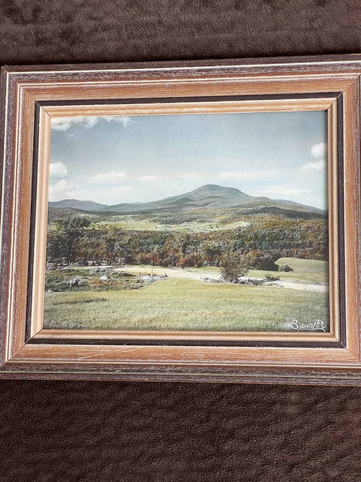 VINTAGE SAWYER HAND COLORED PHOTO JAY PEAK, HAZEN’S NOTCH VERMONT ...