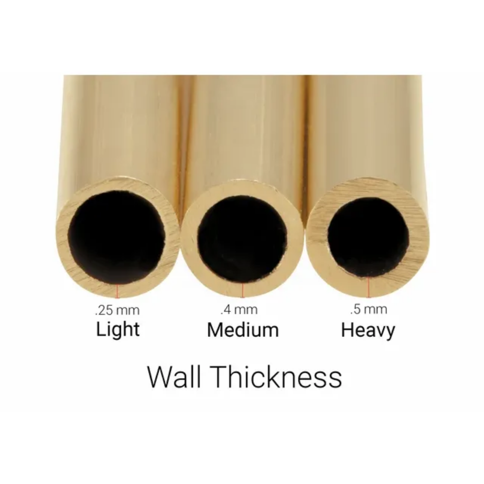 1" SOLID 18k Yellow Gold 16ga 16 gauge THIN Wall TUBE TUBING wire USA ...