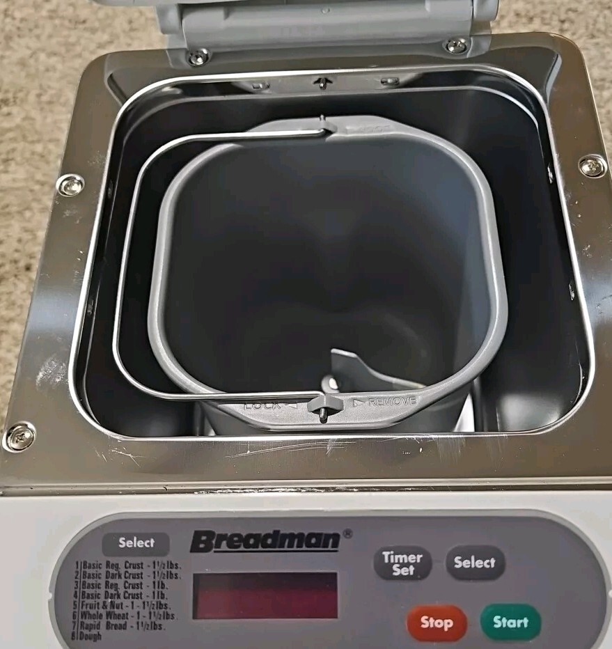 BREADMAN TR441 Automatic Bread Maker Makes 2 Sizes - No Box, Never Used ...