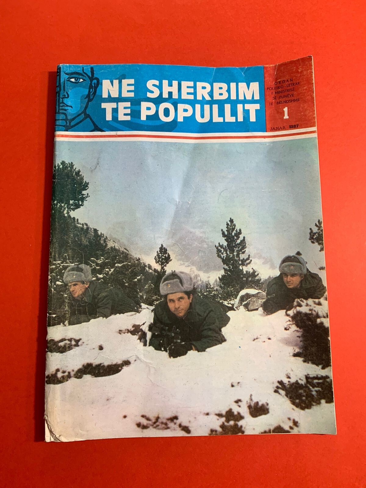 OLD ALBANIA MAGAZINE NE SHERBIM TE POPULLIT-NR.1-1987-MILITARY ...