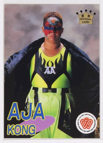 Aja Kong 1996 All Japan Woman's Pro Wrestling Official Card #2 SP RARE ...