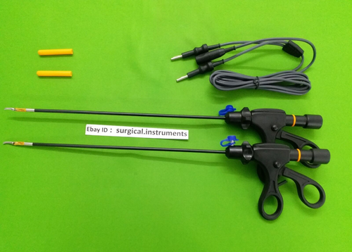 2pc Laparoscopic Bipolar Maryland Dissector 5mmx330mm with Cable ...