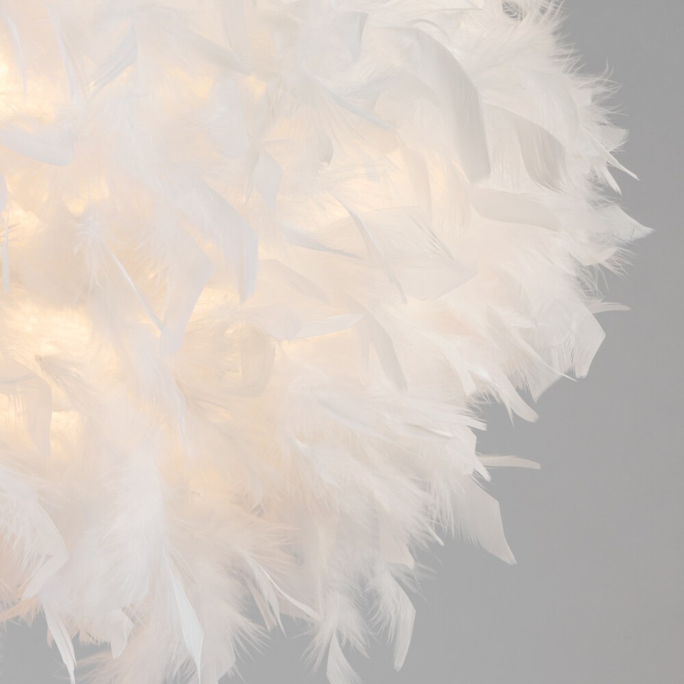 Litecraft Glow Light Shade 50cm Feather Ball EasyFit Childrens ...