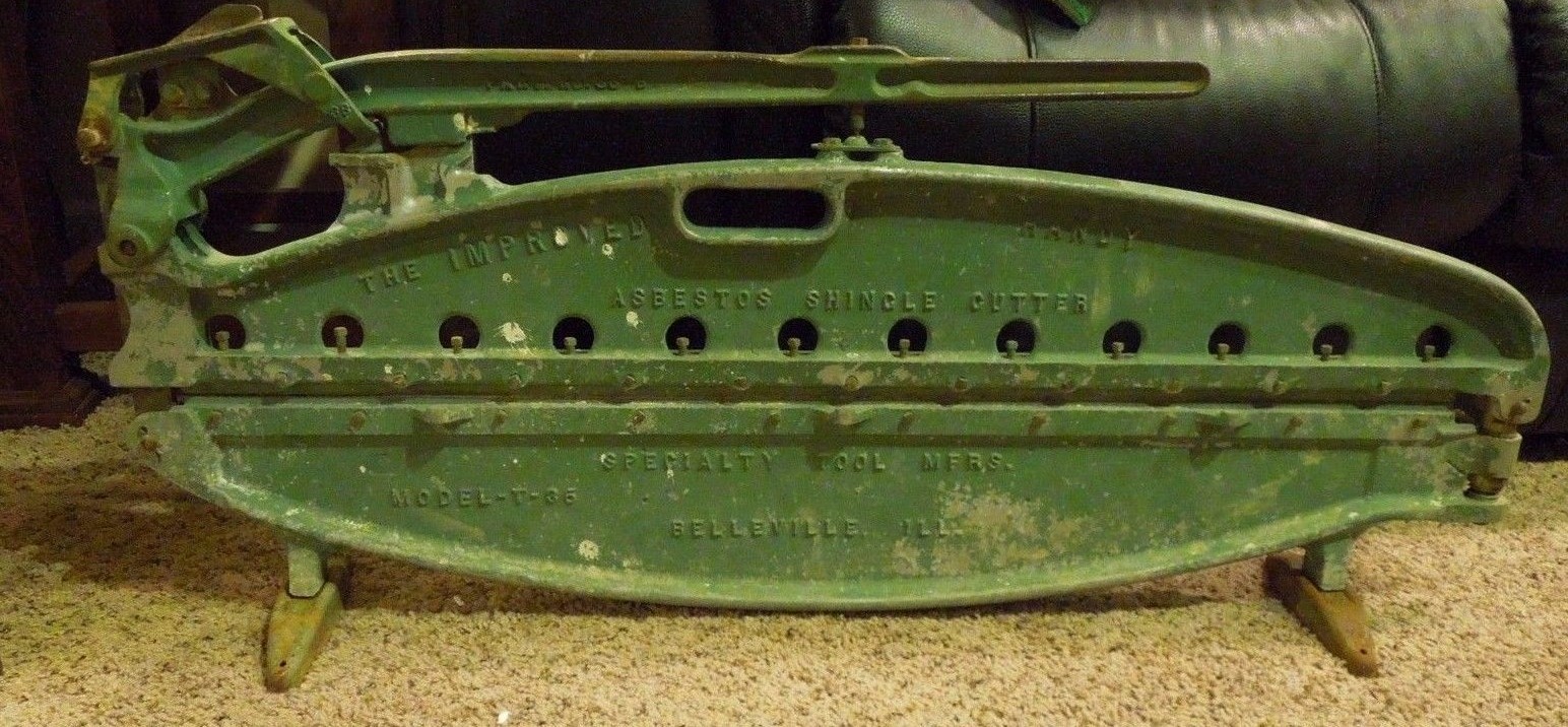 Vintage Large Asbestos Shingle Cutter Specialty Tool MFRS Model T 35 ...