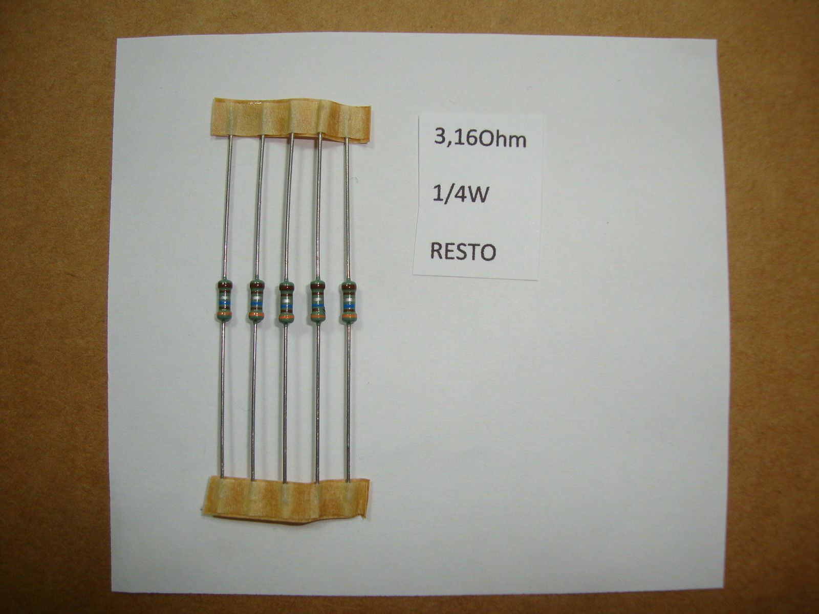 RESISTOR. 1/4W 3R16 3.16Ohm 2% *8 PC* NEW | eBay
