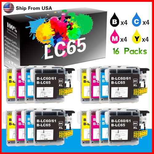 16PK LC65 Ink Cartridge for MFC-795CW MFC-990CW MFC-J220 MFC-J265W ...