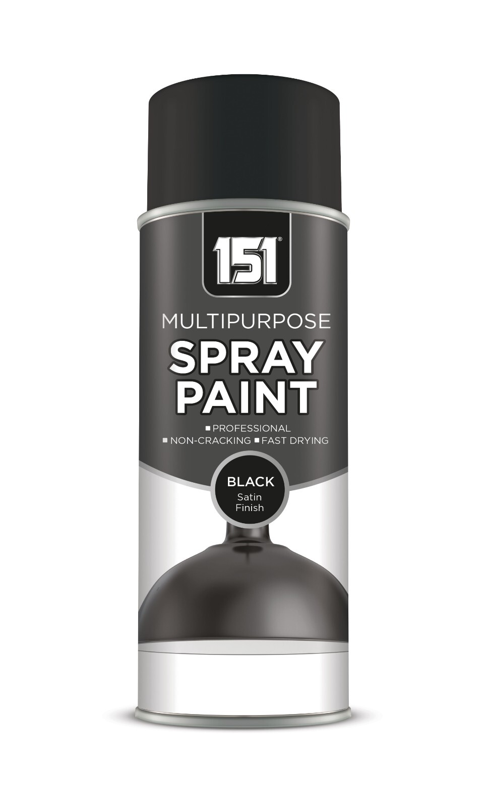 4 X 400ML Black Satin Aerosol Paint Spray Cars Wood Metal Walls ...
