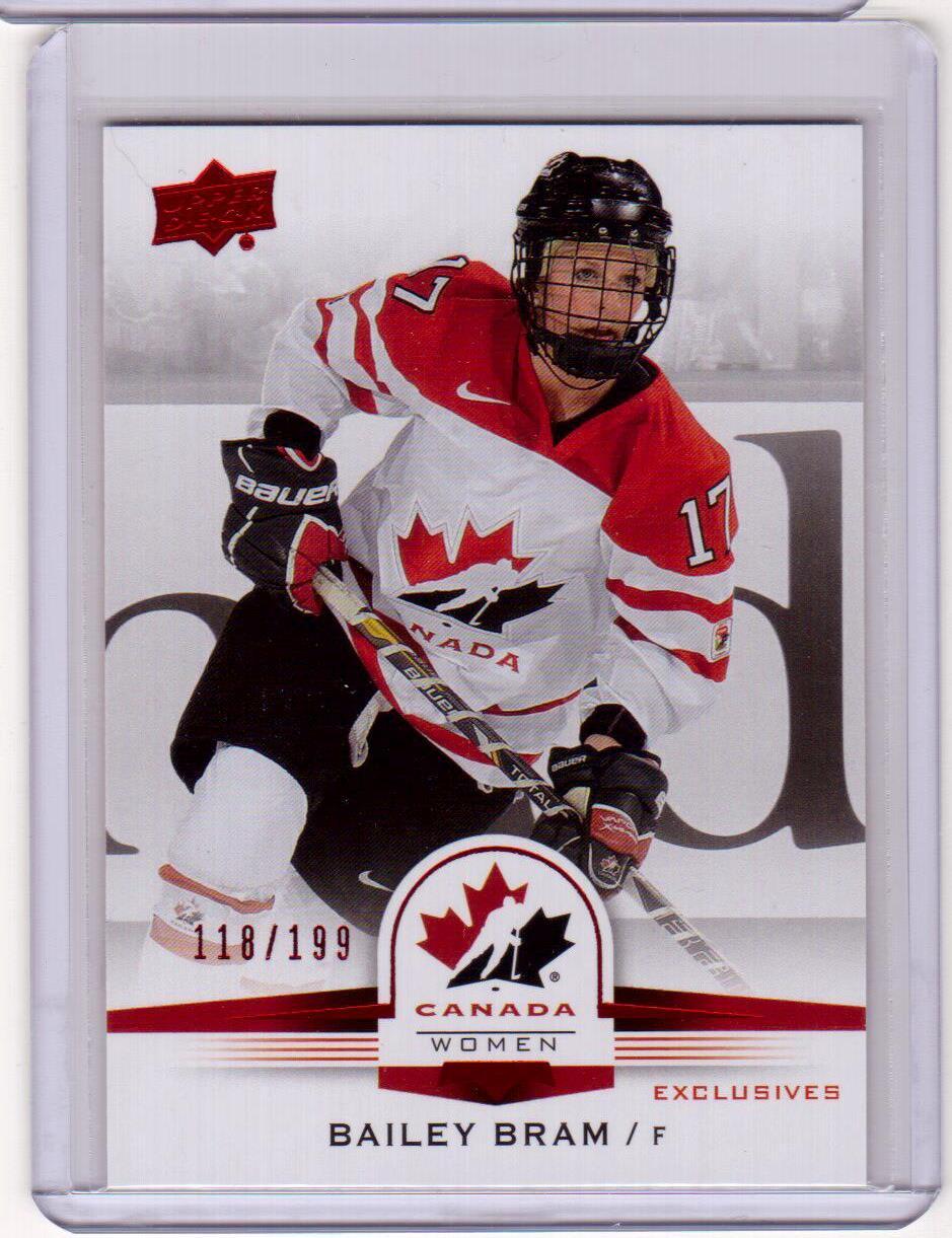 BAILEY BRAM 14/15 Upper Deck Team Canada Juniors #/199 Exclusives #66 ...
