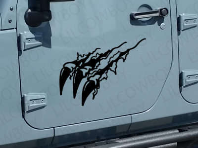 Claw Scratch Marks - vinyl sticker decal - Fits Ford Raptor F-150 truck ...