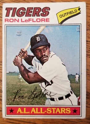 1977 Topps RON LeFLORE Detroit Tigers A.L. ALL-STARS Baseball Card #240 ...